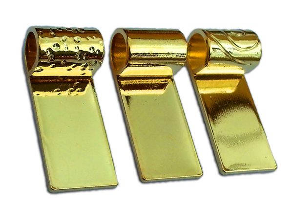 Tube Top Bails Gold Plated 10pc.