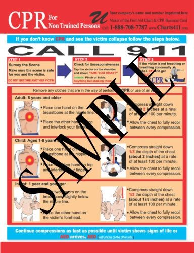 Hands Only CPR Chart