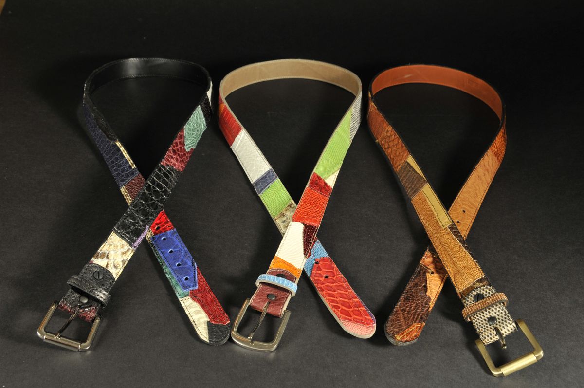 1.5" Exotic Patchwork Belt