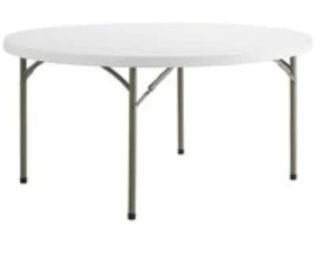 Sturdy Round Plastic Folding Table