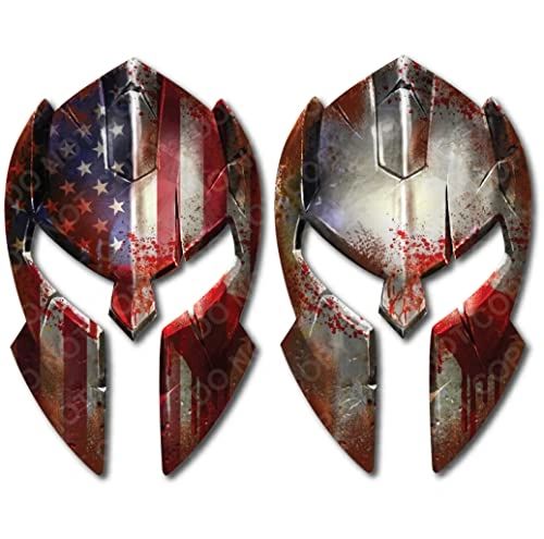 Thin Spartan Gladiator Helmet Decal Bumper Sticker for Car Truck Auto ...