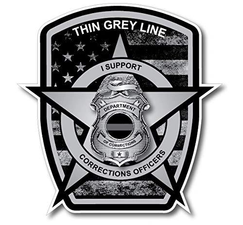 Thin Grey Line Badge Decal Correctional Officer Car Truck Vinyl USA ...
