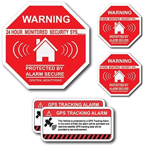 (5 Pack) Combination Pack of 24 Hour Monitoring - This Vehicle ...