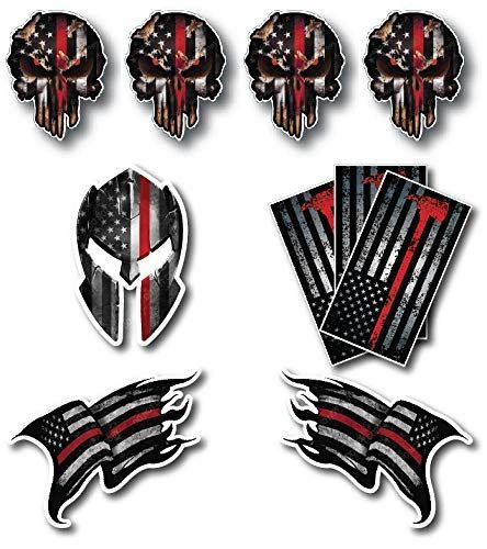 Variety Pack of 10 Thin Red Line Firefighter Fire Department Fire Truck ...