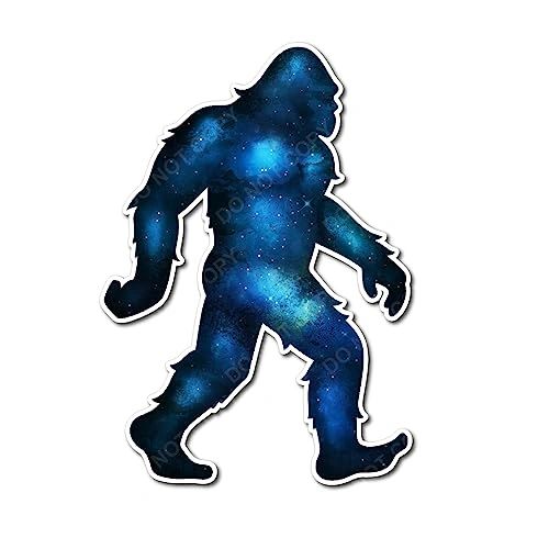 Decals by Haley Blue Space 5 inch Sasquatch Bigfoot Yeti Vinyl Decal ...