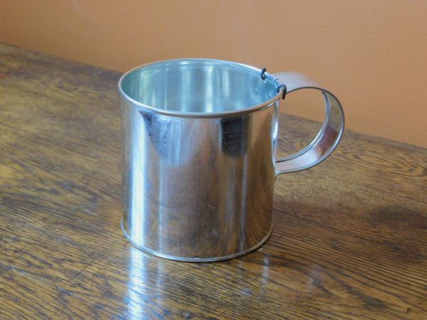 Reproduction US Civil War Tin Cup, Soldier's Mess Cup (Handmade to Order)
