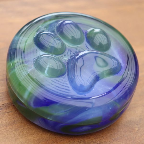 Paw Print Paperweight, Pet Loss Gift, Pet Ashes, Custom Paperweight ...