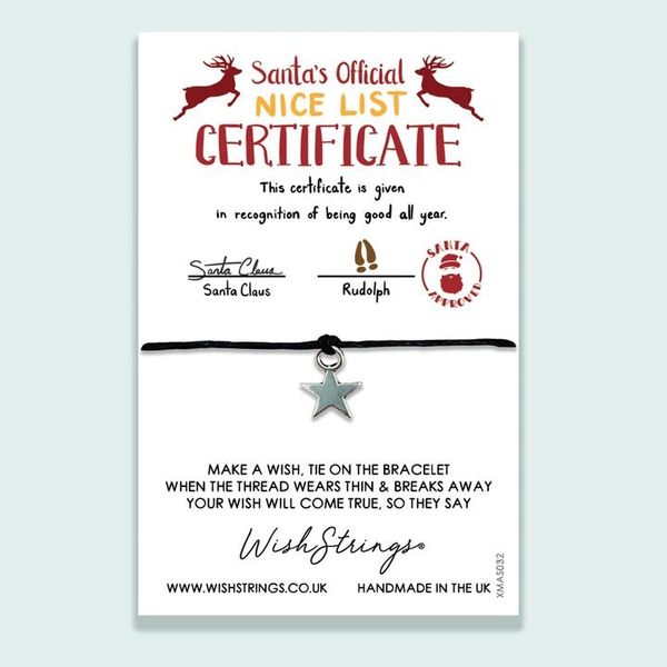 Santa Certificate - WishStrings Wish Bracelet | mooch