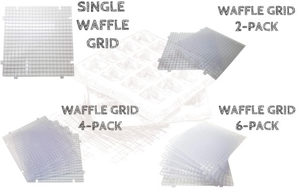 Creator's Waffle Grids - Solid Bottom Translucent/Clear Modular Surface ...