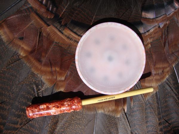 Prospector Series Real Copper Leaf Turkey Pot Call With Matching Copper ...