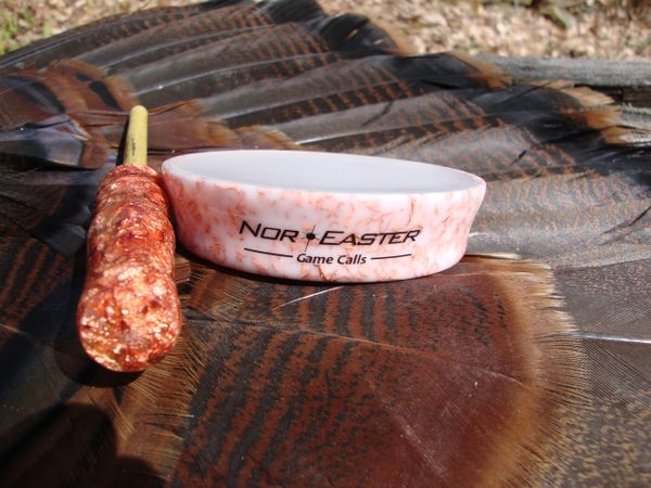 Prospector Series Real Copper Leaf Turkey Pot Call With Matching Copper ...