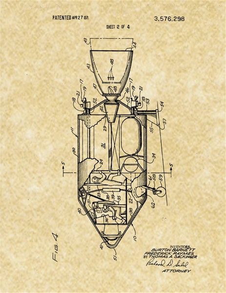 SPACE SHUTTLE PATENT #3576298