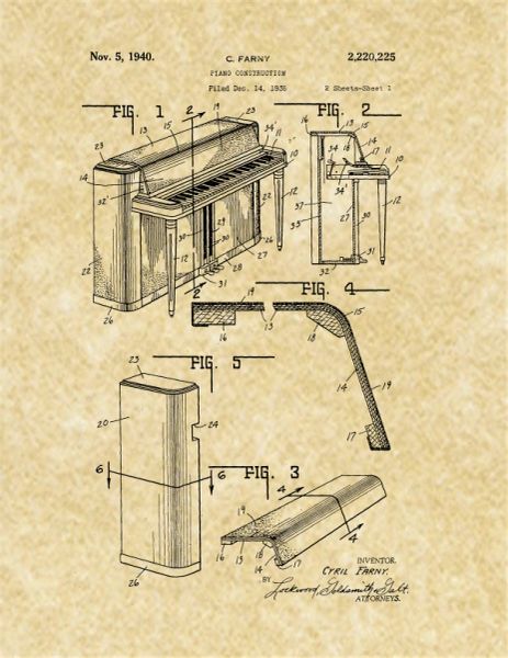 Piano Construction Patent #2220225