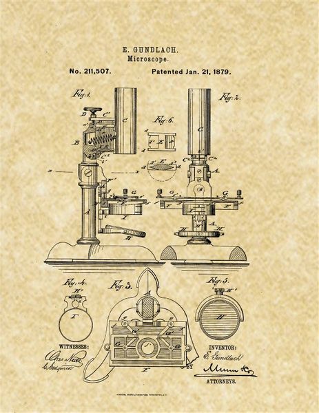 Microscope Patent #211507 01/21