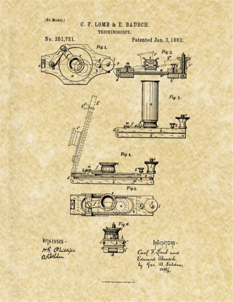 Trichinoscope Patent #251721 01/03