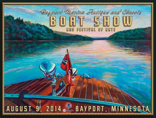 2014 Bayport Marina Antique and Classic Boat Show Poster