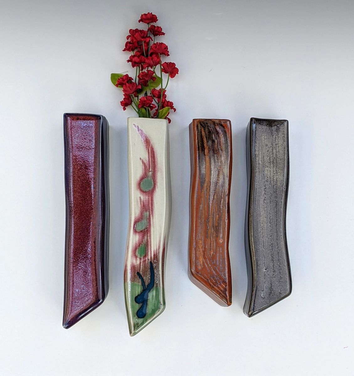 Large Wave Wall Vase