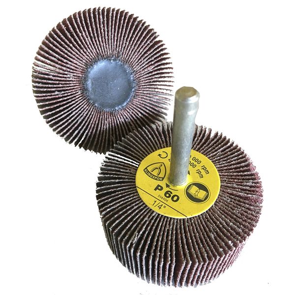 2" x 1" x 1/4" Shank Mounted Flap Wheels - Klingspor