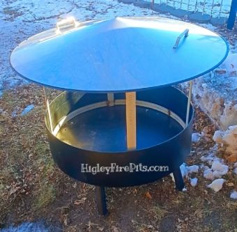 Heat Deflector Shield With 39" Stainless Steel Cover - 35" Deflector Frame.