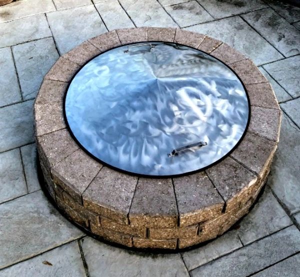 58" Extra Large Stainless Steel Cover-Swirl Finish-SHIPS LTL FREIGHT