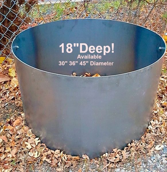 18" Deep x 45" Diameter Extra Deep Fire Pit Ring Liner