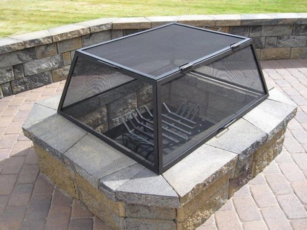 Spark Screens - Square-Rectangular Fire Pit