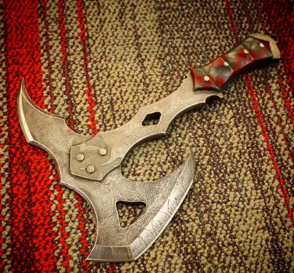 ii Havok Gen 1 custom handmade hatchet hollow grind etched, hammer ...