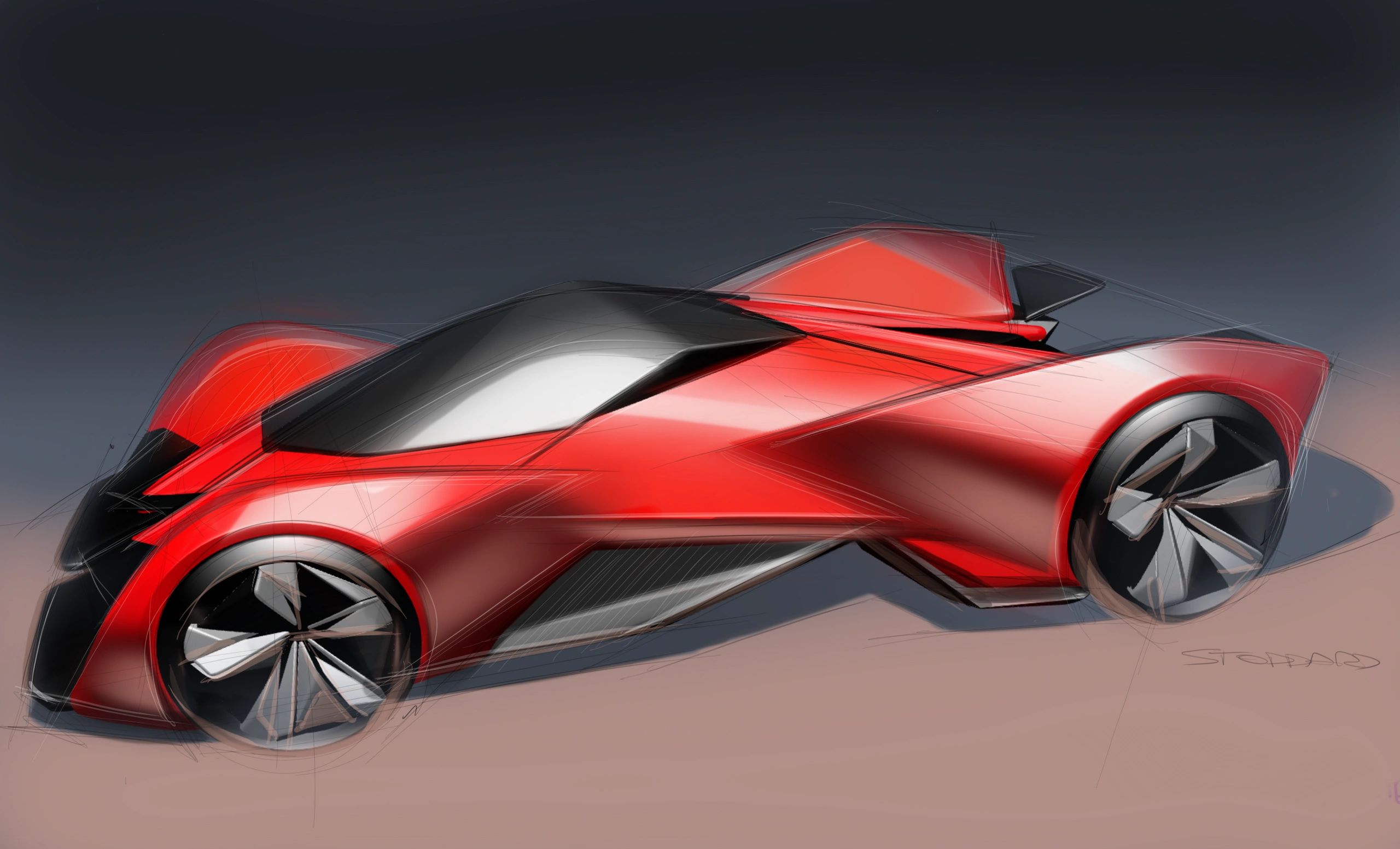 Video: Hypercar Rendering Demo Using Rough 3D Model Screenshots