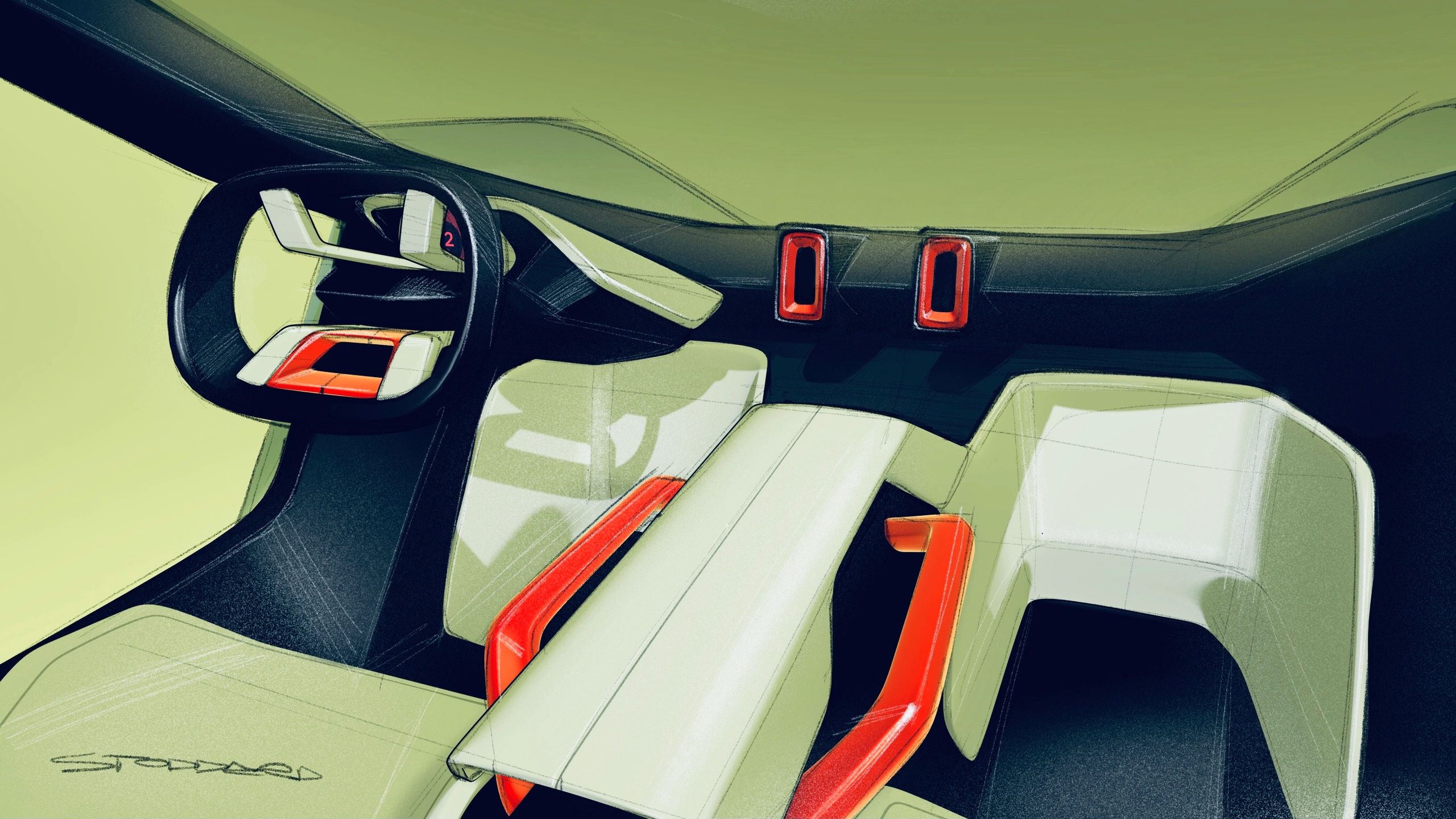 Off-Road EV Concept: Rendering Automotive Interiors Over 3D Model