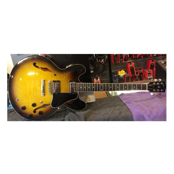 2007 Gibson ES-335 Dot Flamed-top Gloss Tobacco Sunburst Finish Semi ...
