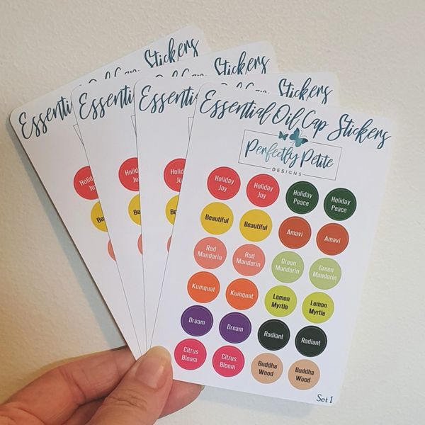 Essential Oil Cap Stickers