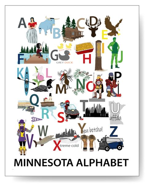 MN Alphabet Card