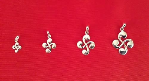 Silver Lauburu Pendants