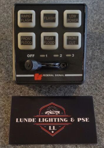 Federal Signal 6 button Control head TESTED