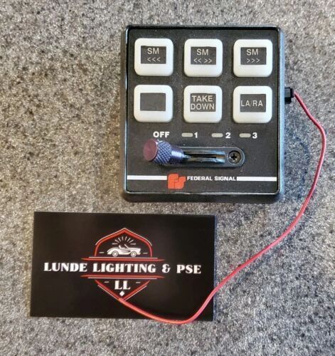 Federal Signal 6 button Control head TESTED