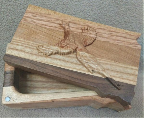 Small South Dakota Pheasant Trinket Box With Magnetic Lid