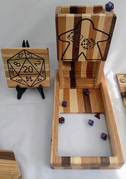 Dice Tower with Interchangeable Faces