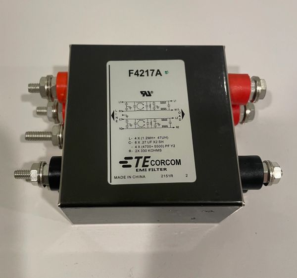 TE Connectivity F4217A Corcom Power Line Filter NEW! FREE SHIPPING ...
