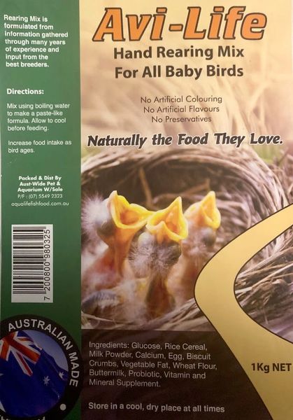AVI-LIFE HAND REARING MIX FOR ALL BABY BIRDS