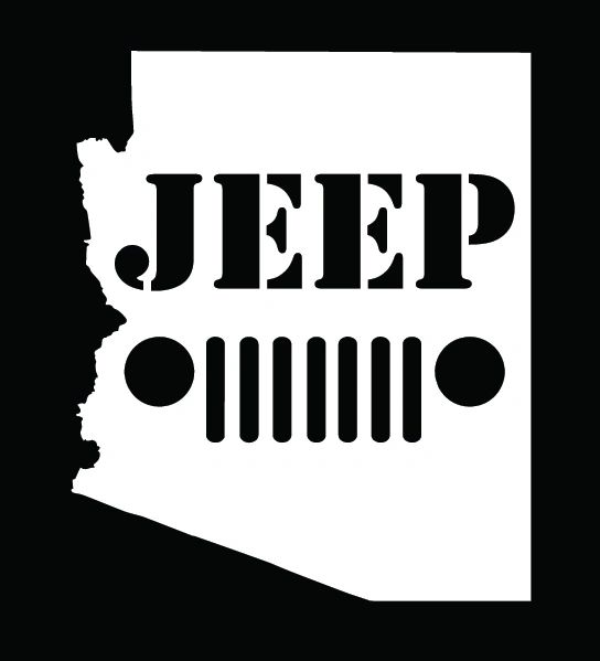 Arizona Jeep sticker 2 pack