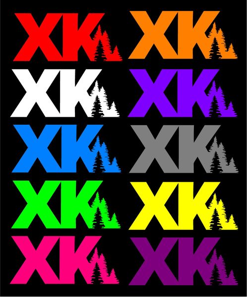 Jeep Commander XK stickers (pair)