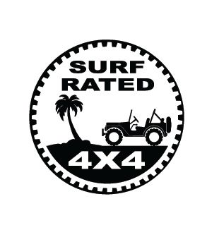 Trail Rated Spoof sticker - Surf Rated