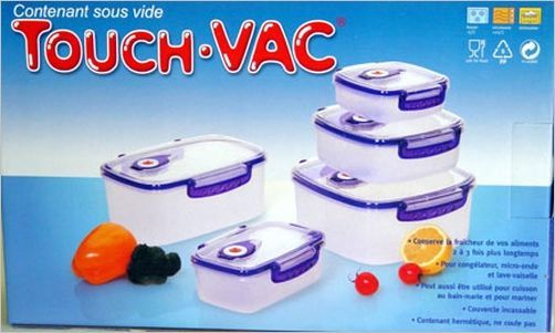 Touch-Vac Storage Containers
