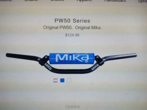 Mika Metals Yamaha PW 50 Handlebar PW50 MK-78-PW Mount Bar Pad Brake ...