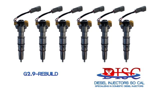 2010-2014 MaxxForce DT G2.9 Fuel Injector - Set of Six (6) Rebuild Service