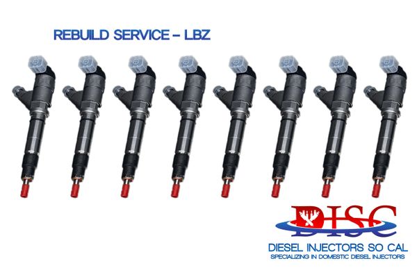 2006-2007 Duramax LBZ Injector Rebuild Service - Set of 8