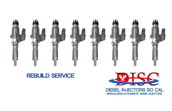 2000-2004 Duramax LB7 Injector Rebuild Service - Set of Eight (8)