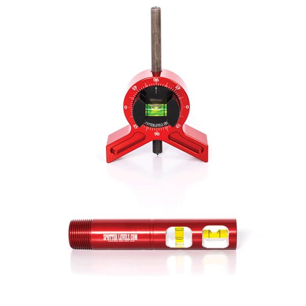 2 PIECE COMBO; Spotter Level and Magnetic Centering Head Punch