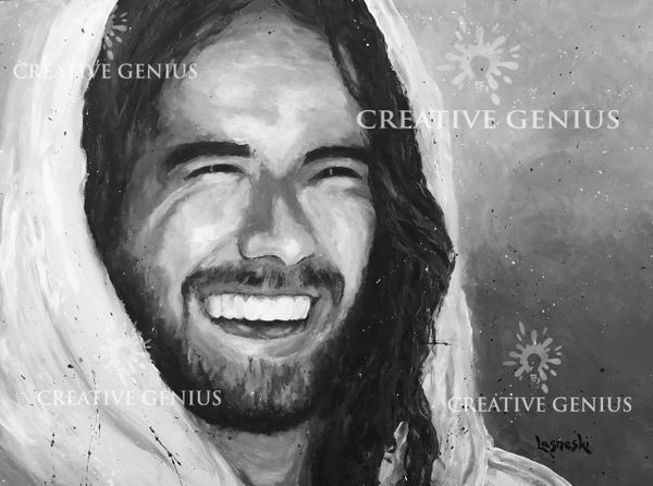 Jesus Smiling #2 Photo Print