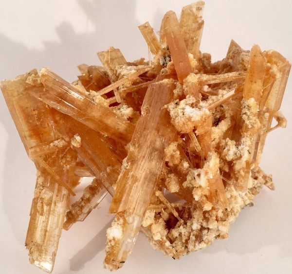 Rare Golden Selenite Cluster